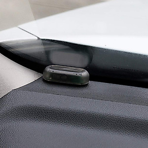 Yolu Car Solar Power USB Charging Anti-Theft Flashing LED Light Simulate Warning Security System Alarm Blinking Lamp (Red)