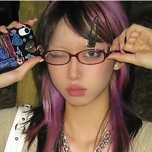 BOBUXLIIN Fake Glasses Fashion Non Prescription Clear Glasses for Women Glasses Frame Trendy Accessories for 2024 2025