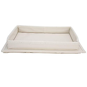 Yuecoom Sofa Storage Bag, 4 Pockets TV Remote Control Organizer Sofa Armrest Armchair Couch Bag with Cup Holder Tray(Beige)