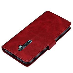Case for Oppo Reno2 Z Wallet Case,with Card Holder Kickstand Magnetic Closure PU Leather Flip Case Cover for Oppo Reno2 Z 6.53" -Red