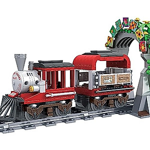 Winner Classic City Train Sets, [Collectible] Train Building Toys, 364Pcs City Train Set with Train Tracks, STEM Toys for Kids 6-12, [Real Detail Restore] Model Train for Train Lovers, Boys and Girls