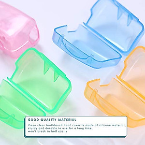 Cafurty 10PCS Toothbrush Covers Head Caps Toothbrush Holder Case Travel Container for Travel Camping Business Trip Toothbrush Cover