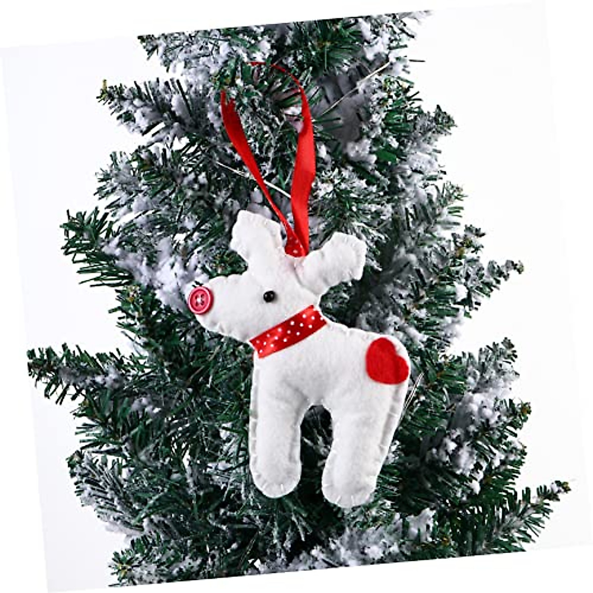 1pc Christmas Elk Pendant Christmas Decor Fireplace Decor Plush Doll Holiday Tree Decorations Christmas Tree Decor Felt Christmas Tree Ornaments Christmas Hanging Plush Elk Pendant