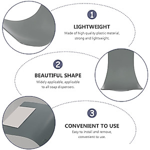 Drip Tray for Automatic Dispenser, Dispenser Drip Tray Wall Mount Soap Dispenser Bracket, Drip Catcher for Foam Soap Dispenser/Laundry - Grey