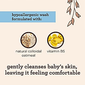 Aveeno Baby Cleansing Therapy Moisturizing Baby Body Wash with Natural Oatmeal & ProVitamin B5, Gentle Tear-Free Baby Bath Wash for Sensitive & Eczema-Prone Skin, Hypoallergenic, 8 oz
