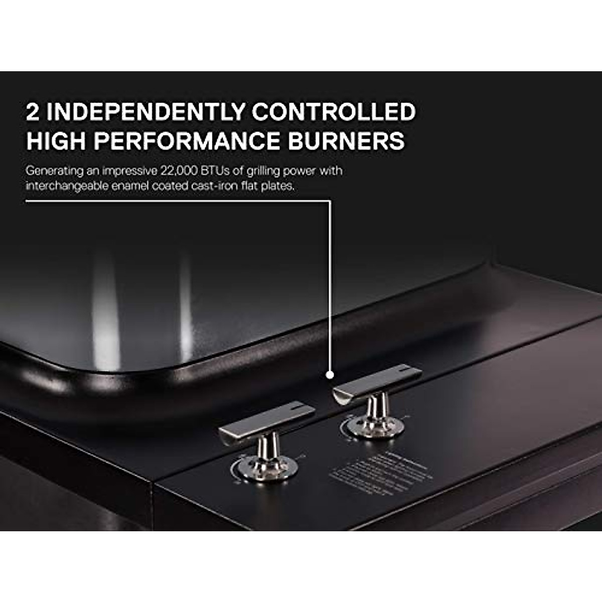 Everdure FORCE 2 Burner Gas Grill, Liquid Propane Portable BBQ Grill with Die-Cast Aluminum Body and Fast-Ignition Technology, 388 Square Inches of Grilling Surface, Adjustable Height, Graphite