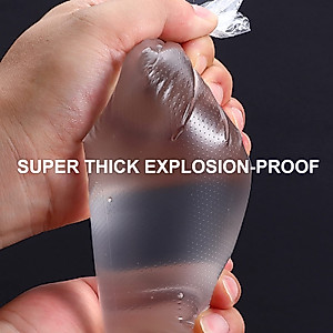 XSEINO Disposable Piping Bags, 12 Inch - 150PCS Heavy Duty Anti Burst Pastry Bags With Bump Non-slip Design For Icing and Frosting and Cookies Decoration Bags(Thickened)