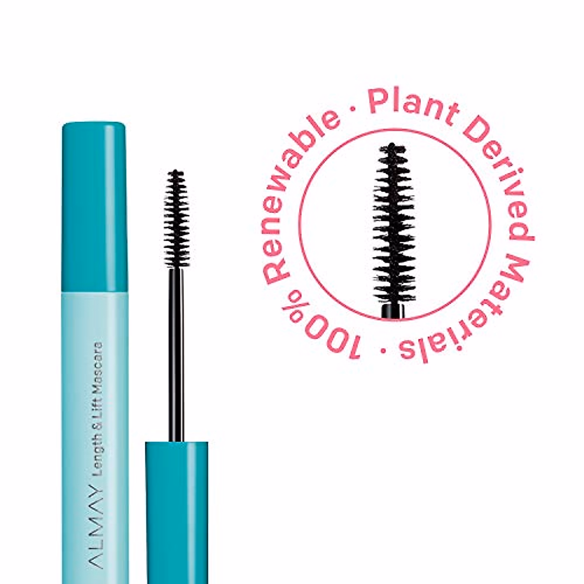 Almay Waterproof Lenghthening Mascara, Volume &, Lift, Eye Makeup, Hypoallergenic and-Fragrance Free, 030 Waterproof Black Brown, 0.24 Fl Oz