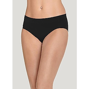 Jockey Women's Underwear EcoSeamfree Hipster, Black, XL