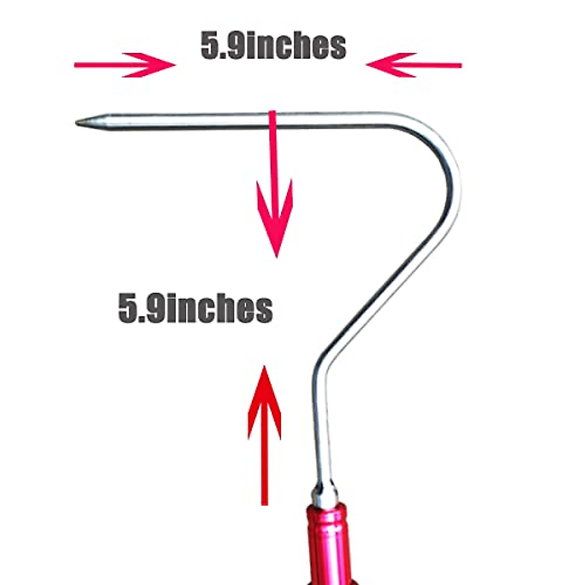 RUYARXNM 48'' High-Carbon Snake Hook Catcher Stick Tongs Grabber Reptile Pick-up Handling Tools for Catching,Moving Snakes or Hunting Game Finders