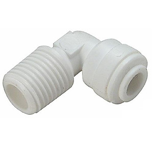 LiquaGen Set of 10 - Quick Connect 1/4" Male Elbow Aquarium RO Water Fitting