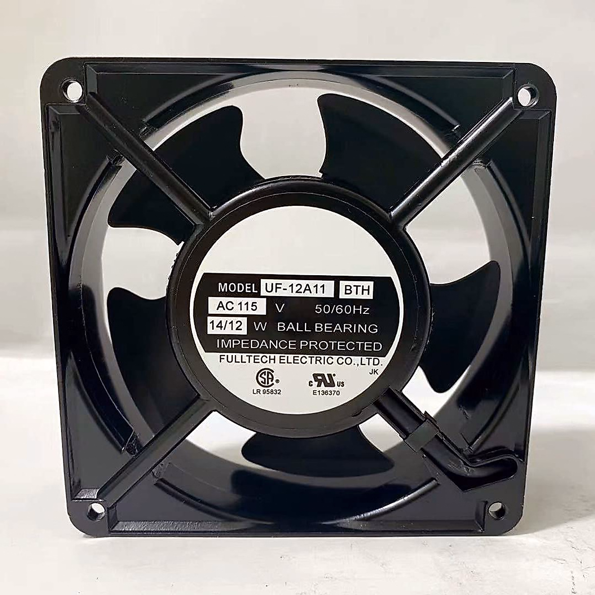 UF-12A11 BTH FULLTECH 115V AC Axial Fan, 12038 115V 14/12W Cooling Fan