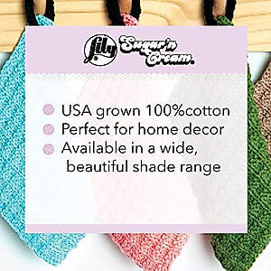 Lily Sugar'N Cream Super Size Hippi Yarn - 6 Pack of 85g/3oz - Cotton - 4 Medium (Worsted) - 150 Yards - Knitting/Crochet