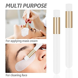 30pcs Lash Shampoo Brushes, Peel off Blackhead Removing Brush Tool, Eyelash Extensions Nose Pore Deep Cleaning Brush, Facial Cleansing Brushes, Cosmetic Lash Cleanser Brush (White)