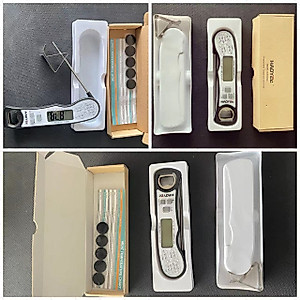 HAOYEE Digital Meat Thermometer, Premium Multifunctional Food Thermometer with LCD Display, Long Probe and Magnetic, Suitable for Home and Kitchen Barbecue Edible Oil Frying, Baking, etc.