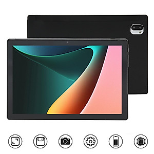 Gaming Tablet, Dual Camera 6GB 128GB Memory 10.1 Inch LCD Office Tablet with Mouse Keyboard for School (US Plug)