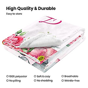 Personalized Baby Blanket for Girls Custom Baby Shower Blanket with Name Customized Name Receiving Swaddle Blanket for Infant Toddler Super Soft Fleece Blanket Kid Birthday Gift,Color2