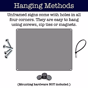 Vehicle & ATV Parking Area, 8.5 x 11.5 Inch Aluminum Yard Sign with Weathered Look, for Owners of ORVs, UTVs, Trucks, Cars, Side by Sides, Dune Buggies, Motorcycles AL-0912-RK3305_Center