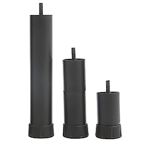 Adjustable Comfort Upholstered Adjustable Bed Base with Massage, Wireless Remote, Three Leg Heights, and USB Ports-Ergonomic, Full, Black