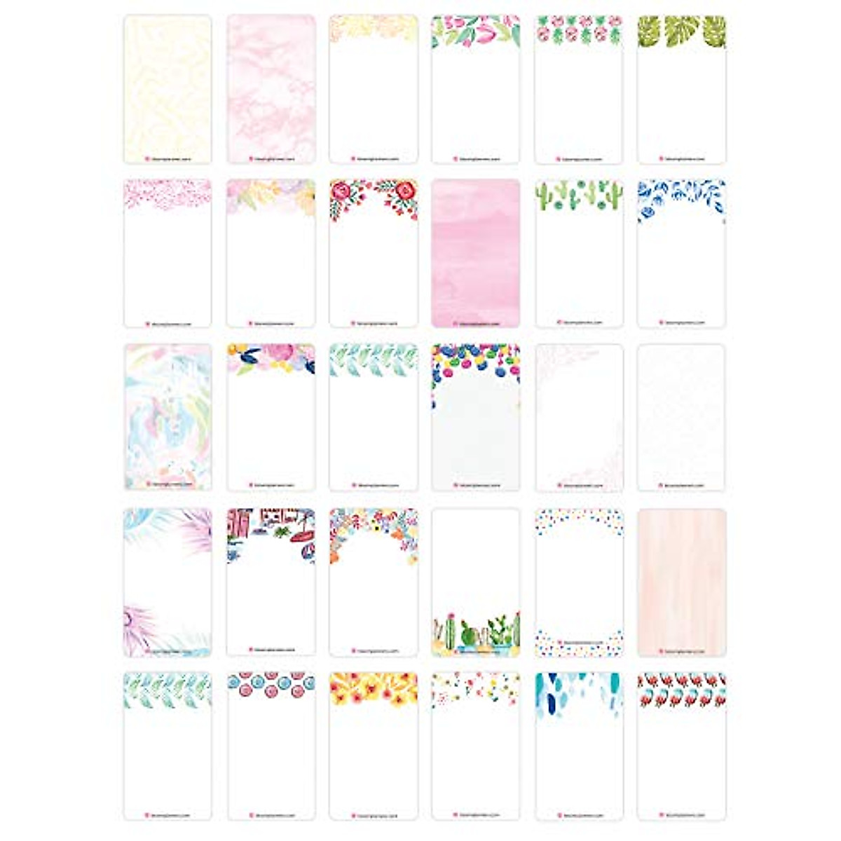 bloom daily planners Encouragement Card Deck - Cute Inspirational Quote Cards - Just Because Cards - Set of Thirty 2" x 3.5" Cards - Assorted Designs