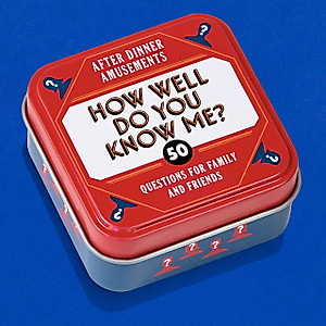Chronicle Books After Dinner Amusements: How Well Do You Know Me?: 50 Questions for Family and Friends (Family Friendly Conversation Starter Card Game, Portable Camping and Holiday Games)