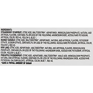 Skittles Singles To Go Tropical Flavors Variety Pack, Powdered Drink Mix, Includes 4 Flavors, Strawberry Starfruit, Mango Tangelo, Kiwi Lime, Pineapple Passionfruit, 40 Count