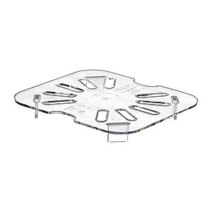 Cambro 60CWD135 Food Pan Drain Shelf 1/6 Camwear Clear Case of 6