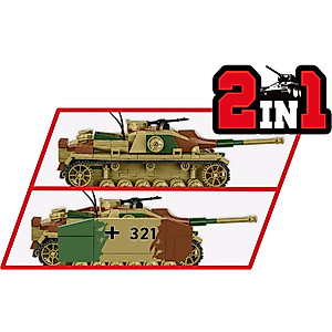 COBI Historical Collection WWII Sturmgeschutz III Ausf. G (2-in-1) Tank Hunter Team - Executive Edition