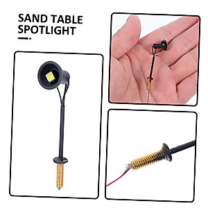 OSALADI 5Pcs Mini LED Landscape Lights,LED Landscape Lights, Low Voltage Outdoor Spotlight for Doll House Sand Table