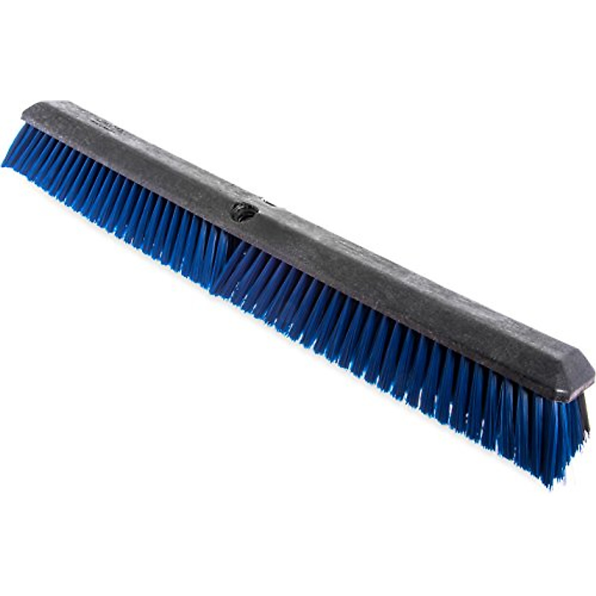 SPARTA 4188000 Spectrum Plastic Push Broom Head, Heavy Duty Broom, Industrial Broom With Synthetic Bristles For Outdoor, Indoor, Garage, Concrete, Patio, Kitchen, Bathroom, 18 Inches, Black