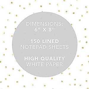 Graphique “Peanuts Run” Large Notepad | 150 Tear-Away Sheets | Task Planner | Daily Organizer | Memo Writing Pad | Priority Checklist | Undated | 6” x 8”
