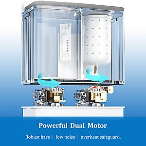 Erivess 32 lbs Compact Mini Twin Tub Washing Machine with Drying Rack&10 Hangers, 20 lbs Washer Mini Compact Laundry Machine and 12 lbs Spinner, Convenient and Efficient for Dorms, Apartment