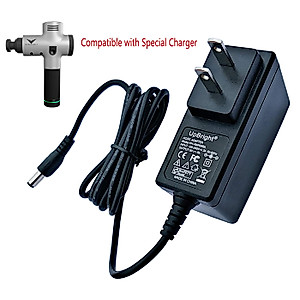 UpBright 24V AC/DC Adapter Compatible with Hyperice Hypervolt 53000 001-00 HPI5300000100 42000 038-00 Massage Gun SK03T-2400100Z SK03T1-2600100W2 30070 00-100 DC24V 1A Power Supply Battery Charger PSU