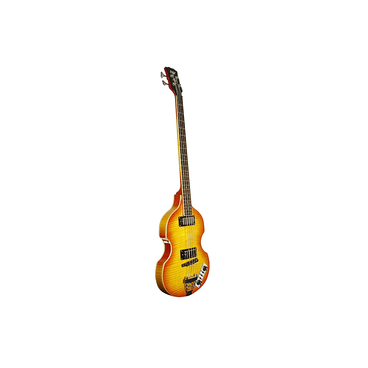 ivy 4 String Solid-Body Electric Guitar, Right, Cherry Sunburst (IVB-500 CS)