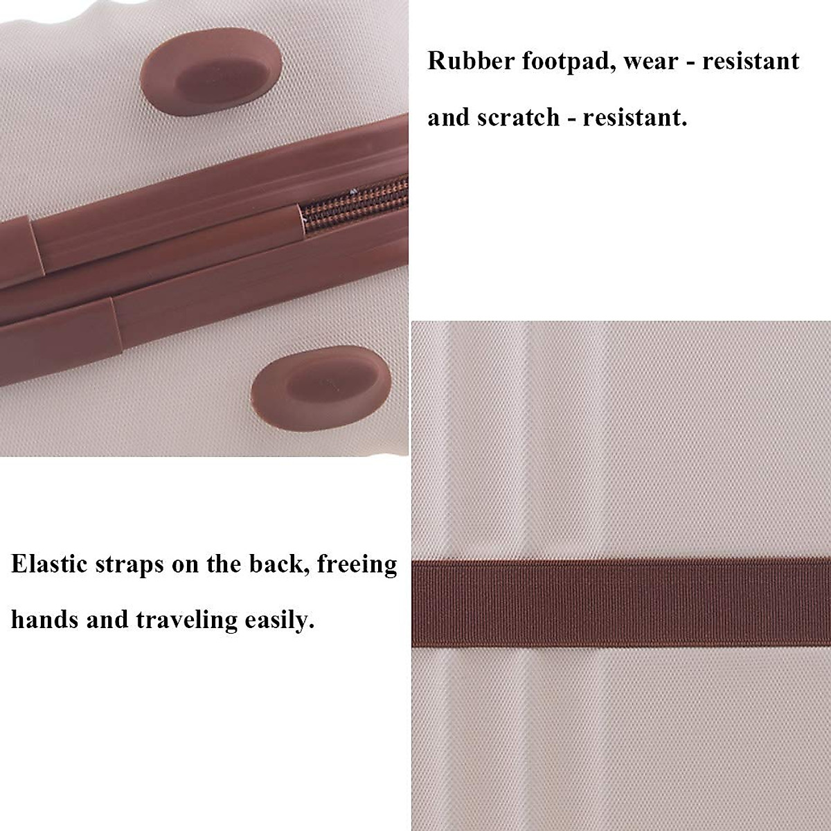 Exttlliy Mini Hard Shell Hard Travel Luggage Cosmetic Case, Small Portable Carrying Case Suitcase for Makeup (Rose Gold)