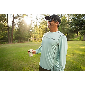 FORLOH Men's SolAir Long Sleeve - Lightweight Sun Shirt/UPF 50+ Sun Protection/Cooling & Quick-Dry Technology/Odor Control (M, Ensign Blue)