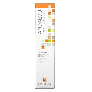 Andalou Naturals, Toner Facial Toner Helps Hydrate Balance Skin pH For Clear Bright Skin, Clementine Plus C, 6 Fl Oz