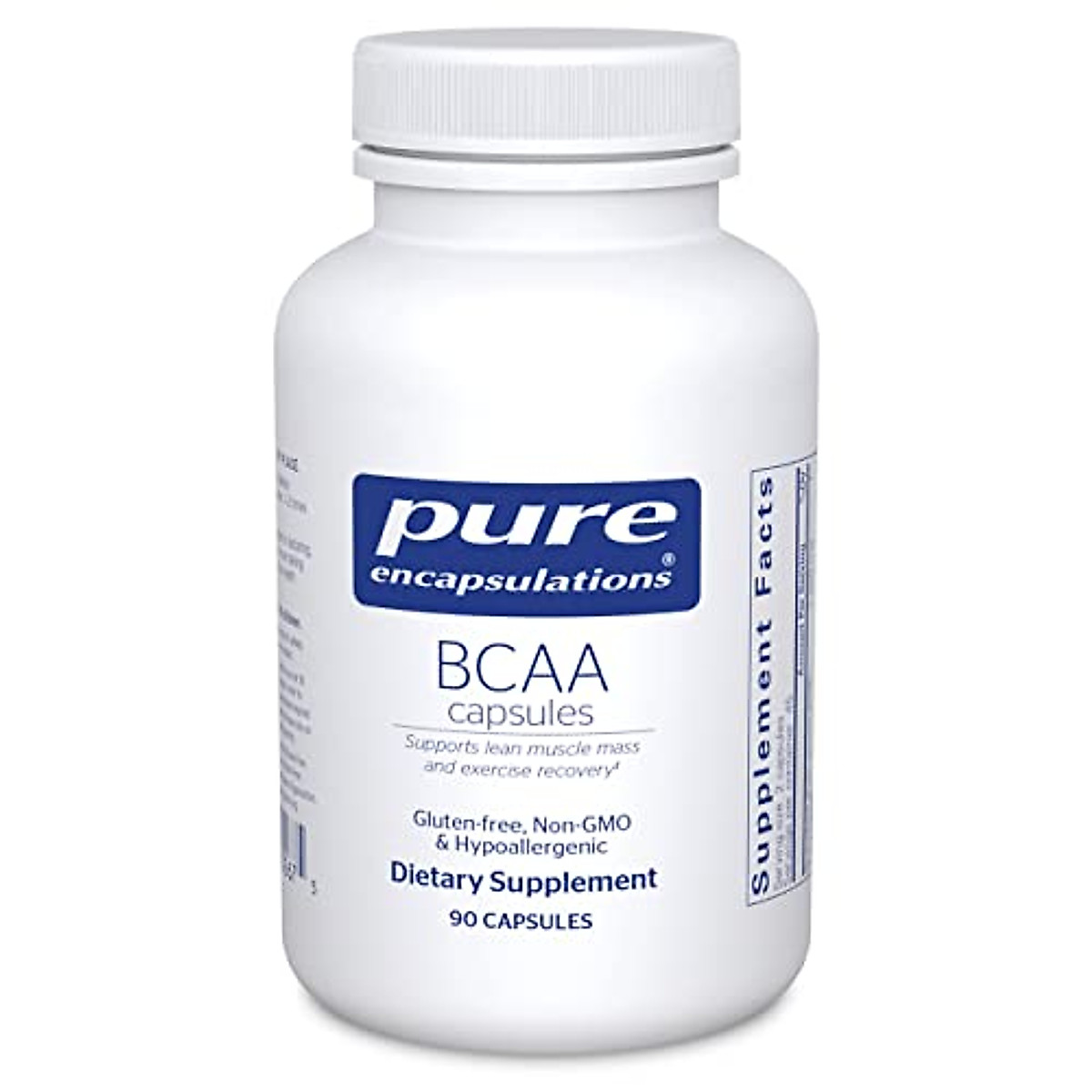 Pure Encapsulations BCAA Capsules | Hypoallergenic Supplement to Support Muscle Function During Exercise* | 90 Capsules