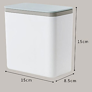 MFCHY Mini Small Waste Bin Desktop Garbage Basket Home Table Plastic Office Supplies Trash Can Dustbin Sundries Barrel Box New