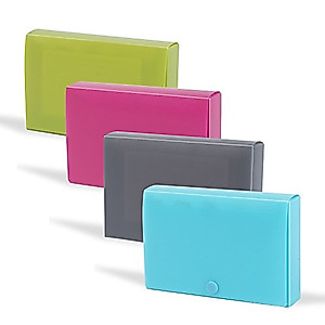 DocIt Index Card Holder 3x5 for Storing Recipe Cards, School Index Cards & More, Color May Vary (00868)