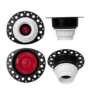 RANSOTO Freestanding Bathtub Drain Rough-in Kit with Brass Tail Pipes and Plastic Adapter Compatible with Island Bathtub, Standard bathtub, Floor Mounted Bathtub and Copper Bathtub