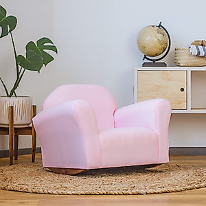 Keet Bubble Kids Rocking Chair, Roundy Rocking Kid's Chair, Comfortable and Durable Rocking Chair for Kids, Easy to Coordinate, Stylish Child Rocking Chair, Kids Rocking Chairs, Ages 2-5 Years, Pink