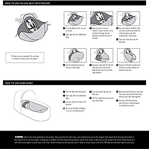 7AM Baby Car Seat Blanket - Multifunctional Car Seat Cover for Baby Boy & Girl, Winter Stroller & Car Seat Swaddle Blankets for Babies, Micro-Fleece & Plush Lined Warm Carseat Cover | Nido (Large)