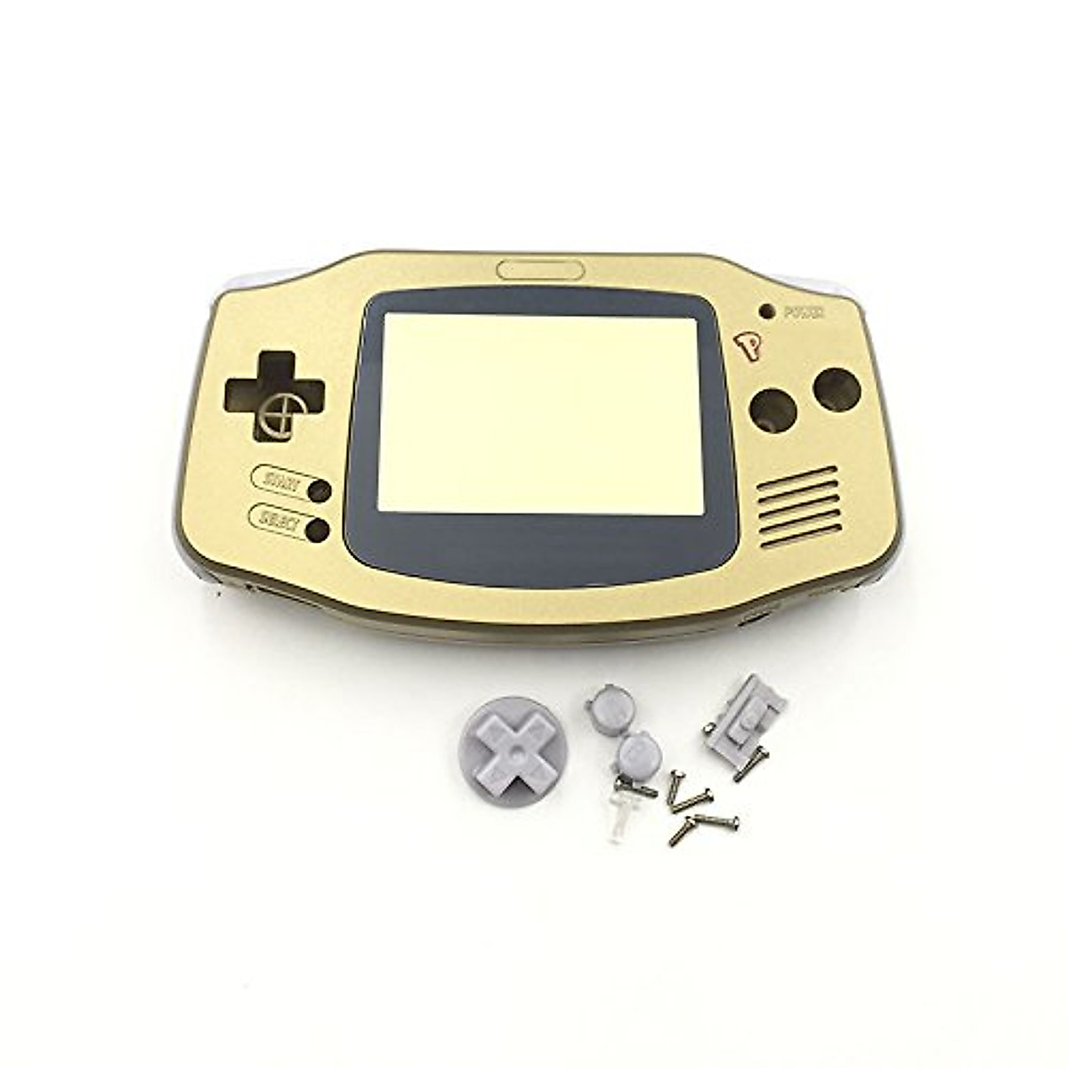 Replacement Housing Shell Case Cover Skin for Gameboy Advance GBA Console Color Gold Plastic