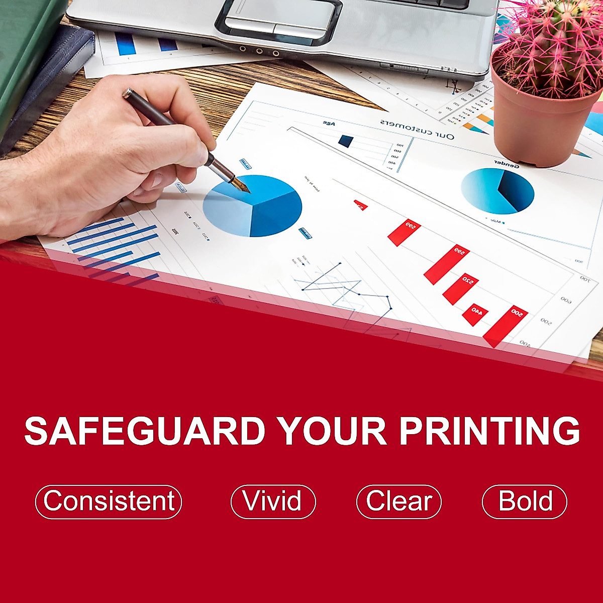 Tounker 046 046H Standard Yield Toner Cartridge Replacement for Canon 046 046H Toner Cartridge ImageClass MF733Cdw, MF731Cdw, MF735Cdw, LBP654Cdw Printer Ink, 4 Pack (Black, Cyan, Magenta, Yellow)