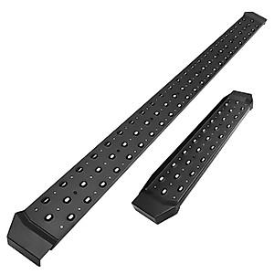 TAC 6.5” Running Boards Fit 2015-2023 Ford Transit Van (Exclude 2022-2023 E-Transit) 148" Wheel Base Full Size Utility Black Rattler Steel Side Steps Nerf Bars Step Rails Off Road Accessories 2 Pcs