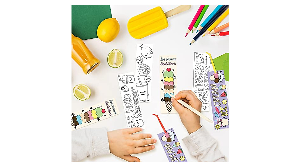 DIY Ice Cream Bookmarks for Kids - Creative Coloring Fun