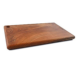 BOUMBI Zelkova Wood Reversible Cutting Board(15.55x9.05 x 1.1 Inches) Meidum