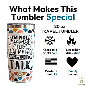 Biddlebee 20oz Coffee Tumbler with Leakproof Lid – Birthday Gift for Women, Best Friend, Sister, Teacher Appreciation, Unique Mom Gift from Daughter