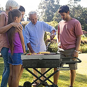 Tabletop Griddle Stand for Blackstone 22 17 Inch Grill, Heavy-Duty Foldable Griddle Cart with Wheels, Griddle Trolley Dining Table, Grill Replacement Part for Outdoor Camping BBQ Cooking Tailgating